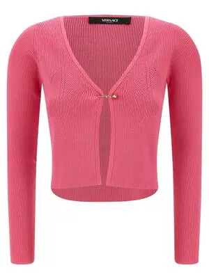 Versace Safety Pin' Cardigan - Pink