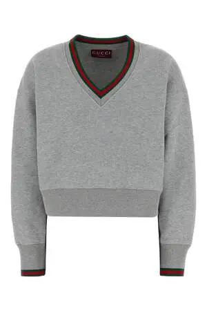 Gucci Grey Cotton Blend Sweatshirt - Gray