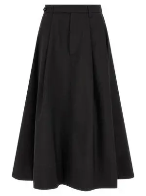 Brunello Cucinelli Midi Skirt - Black