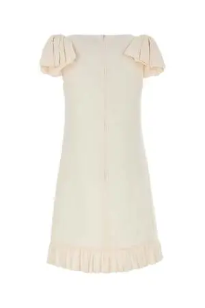 Valentino Garavani Wool Blend Dress - White