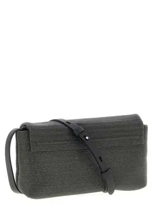 Brunello Cucinelli Precious Leather Monile Embroidered Clutch - Black