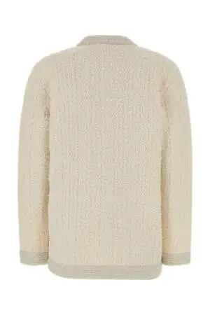 Gucci Ivory Stretch Boucle Cardigan
