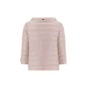 Herno Cropped Sleeve Down Jacket - Pink