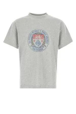 Balenciaga Grey Cotton T-shirt - Gray
