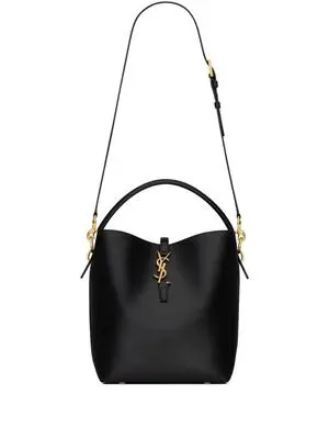 Saint Laurent Le 37 In Shiny Leather - Black