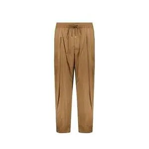 Herno Drawstring Elastic Waist Pants - Brown
