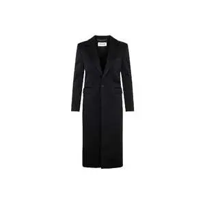 Saint Laurent Satin Coat - Black