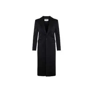 Saint Laurent Satin Coat - Black