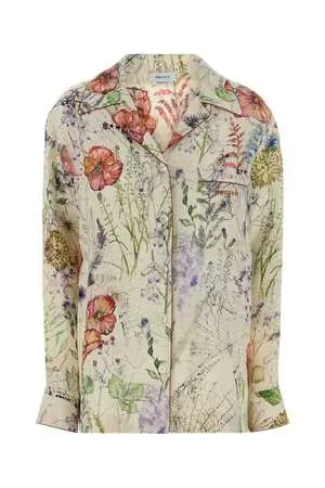 Alexander McQueen Printed Crepe Shirt - Multicolor