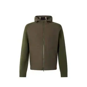 Herno Herno Panelled Hooded Jacket Men Green