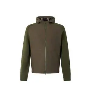 Herno Panelled Hooded Jacket - Green