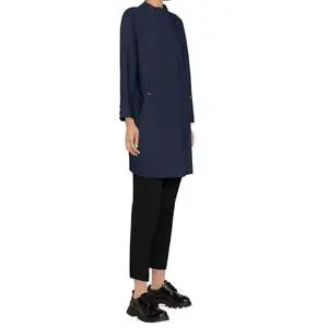 Herno Concealed-fastening Coat - Blue
