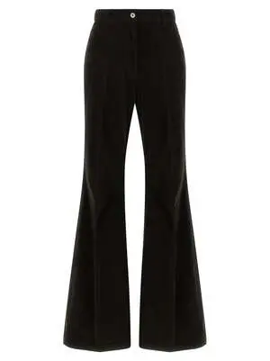 FERRAGAMO Velvet Pants - Brown