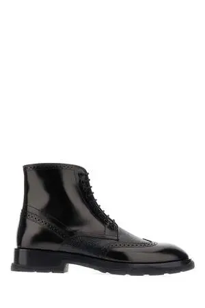 Alexander McQueen Leather Brogue Boots - Multicolor