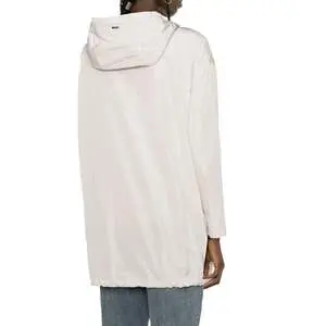 Herno Techno Taffeta Parka Coat - White