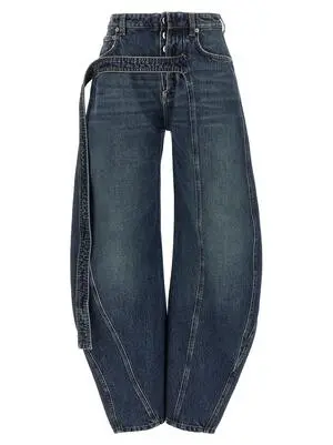JEAN PAUL GAULTIER The Denim Strap' Jeans - Blue