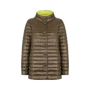 Herno Ultralight Reversible A-line Down Coat - Green
