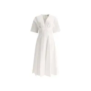Alaïa Cotton Midi Dress - White