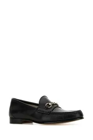 Gucci Leather Loafers - Black