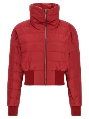 Rick Owens Moncler + 'cropped' Down Jacket - Red