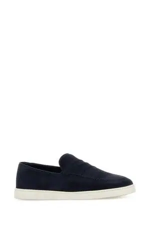 Church's Navy Suede Peebles Loafers