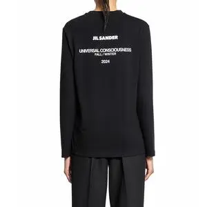JIL SANDER Long Sleeved T-shirt - Black