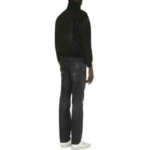 Saint Laurent Embroidered Bomber Jacket - Black