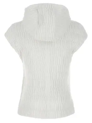 FERRAGAMO Hooded Vest - White
