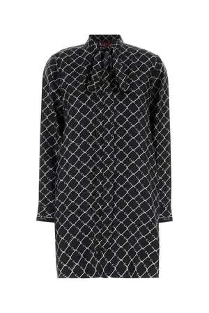 Gucci Printed Silk Mini Dress - Multicolor