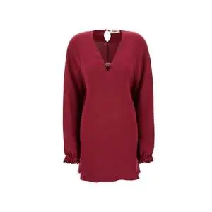 Fendi Cady Silk Dress - Purple