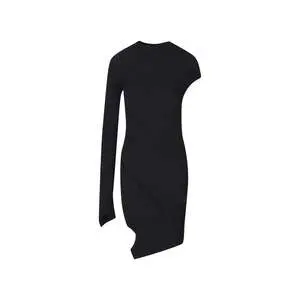 Balenciaga Spiral Mini Dress - Black