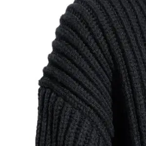 JIL SANDER Long Turtleneck Sweater - Black