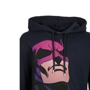 LANVIN Printed Hooded Sweatshirt - Blue