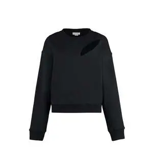 Alexander McQueen Cotton Sweatshirt - Black