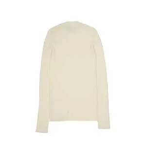 JIL SANDER Logo Fitted Jumper - White