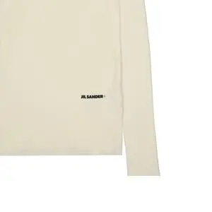 JIL SANDER Logo Fitted Jumper - White