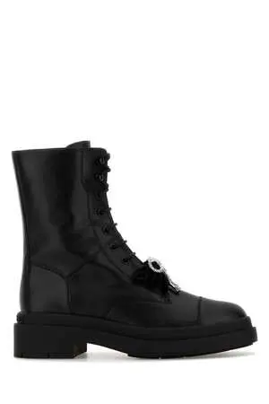 JIMMY CHOO Leather Averi Boots - Black