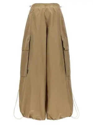 Palm Angels Nylon Parachute Pants - Cream