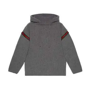 Gucci Wool Zipped Sweatshirt - Gray