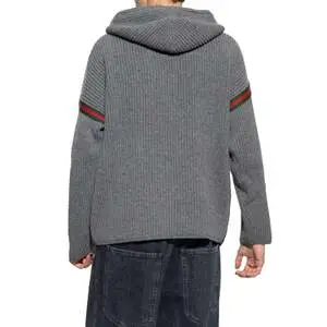 Gucci Wool Zipped Sweatshirt - Gray