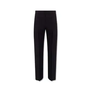 FERRAGAMO Cotton And Silk Pants - Blue