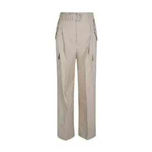 Prada High Waist Trousers - Cream