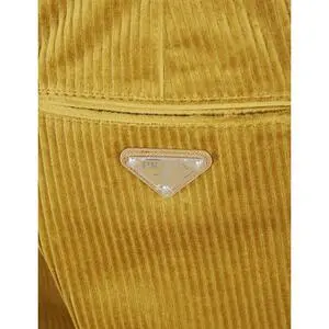 Prada Pinwale Corduroy Trousers - Yellow