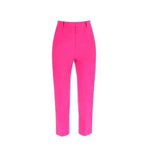 Alexander McQueen Wool Trousers - Pink