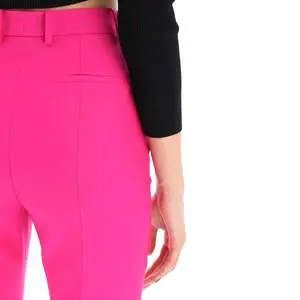 Alexander McQueen Wool Trousers - Pink