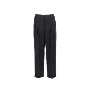 Saint Laurent Cashmere And Wool Flannel 90's Striped Pants