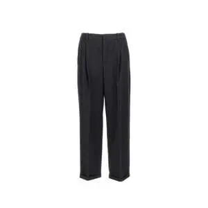 Saint Laurent Cashmere And Wool Flannel 90's Striped Pants
