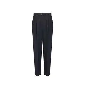 Dior Wool And Silk Pants - Black