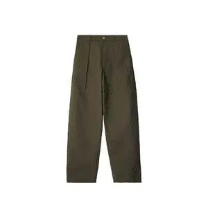 Burberry Quilted Pleated Pants - Green