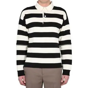 Gucci Striped Cotton Polo - White